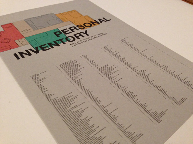 Personal Inventory - emily emond