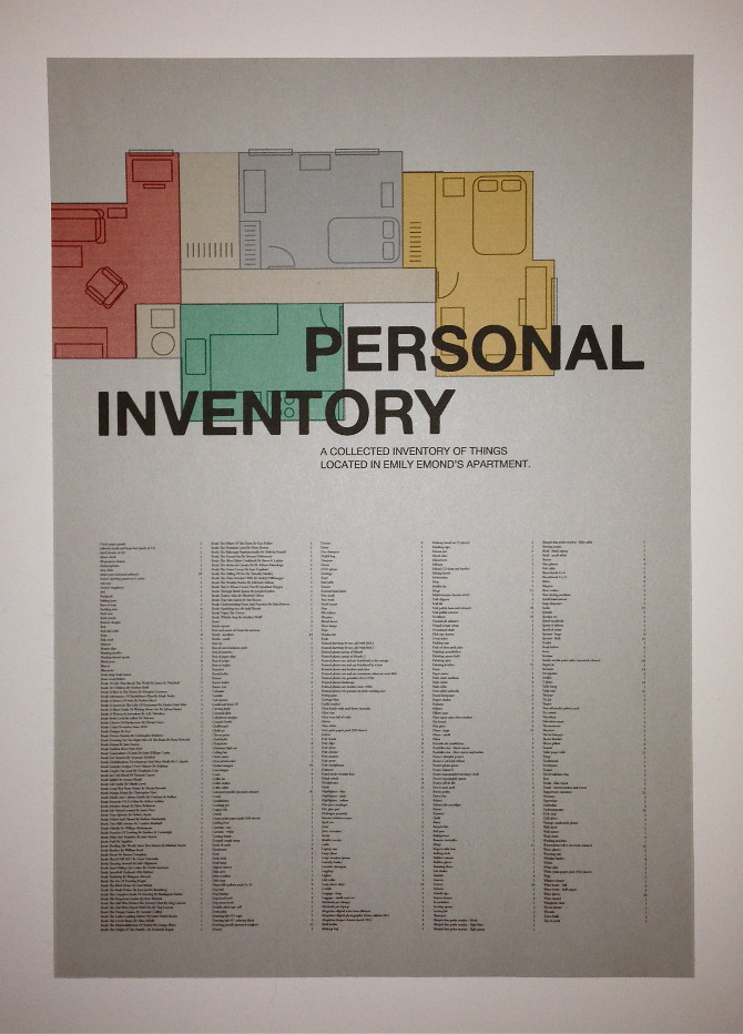 Personal Inventory - emily emond